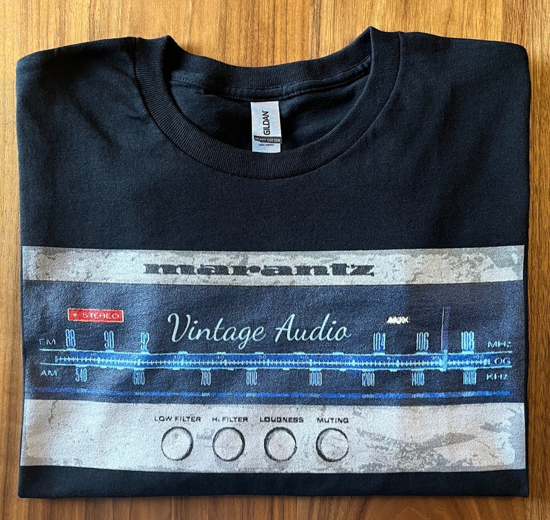 Vintage Marantz Heavy Cotton Graphic T-shirt, Artistic Audiophile Shirt ...