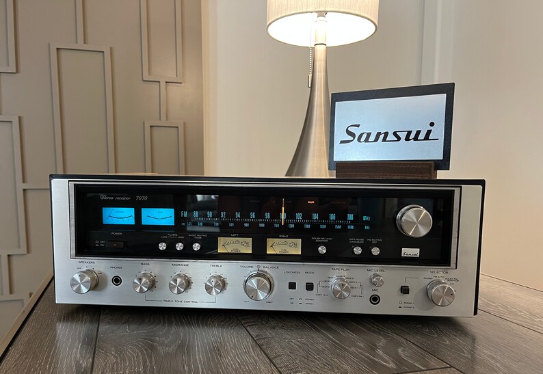 Sansui Logo Placard, Retro Shelf Art, Music Room Art, Audiophile Gift ...