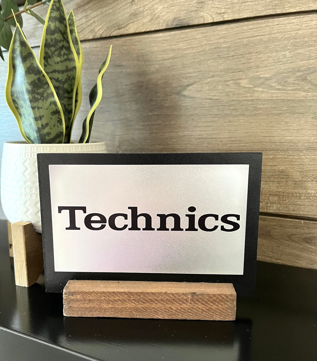 Technics Logo Placard, Retro Shelf Art, Audiophile Gift, Technics ...
