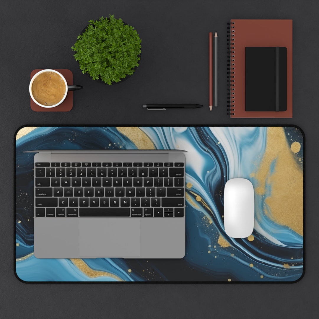 Gold Waves in the Ocean Desk Mat Extended Gaming Mouse Pad - Etsy