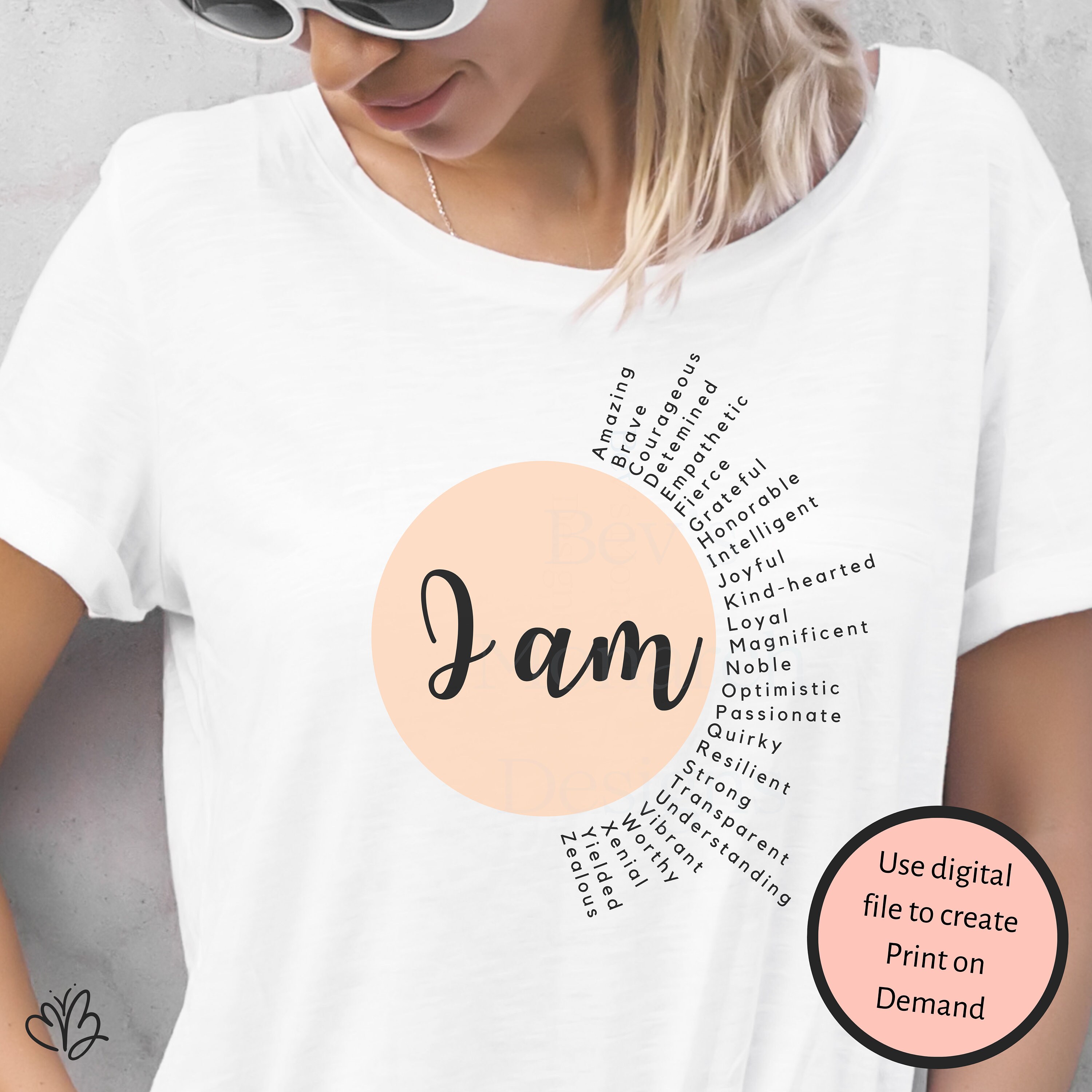 I Am Svg, Inspirational, Motivational, PNG, JPG, Digital Product ...