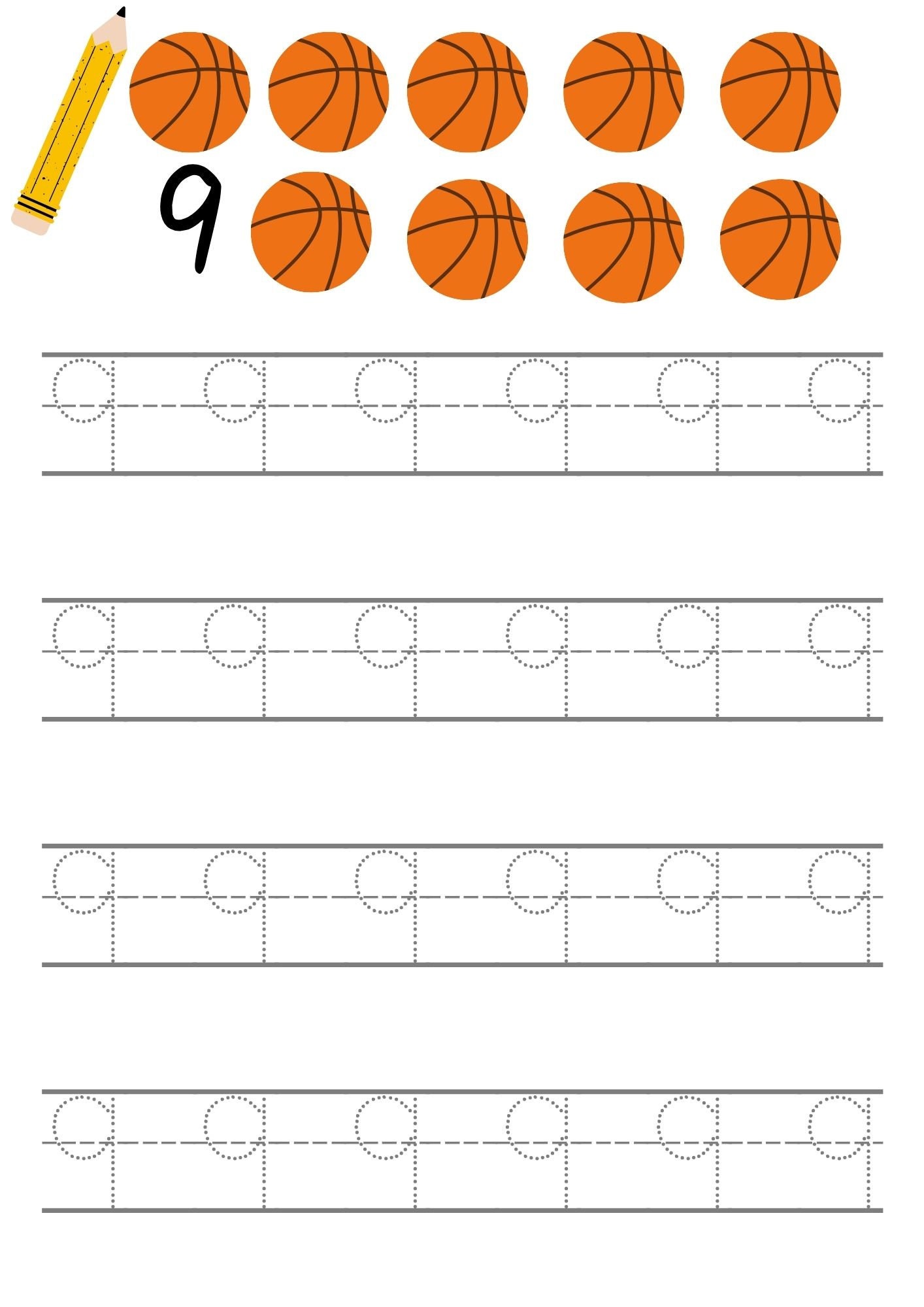 Alphabets and Numbers Tracing Worksheets,kids Workbook,handwriting ...