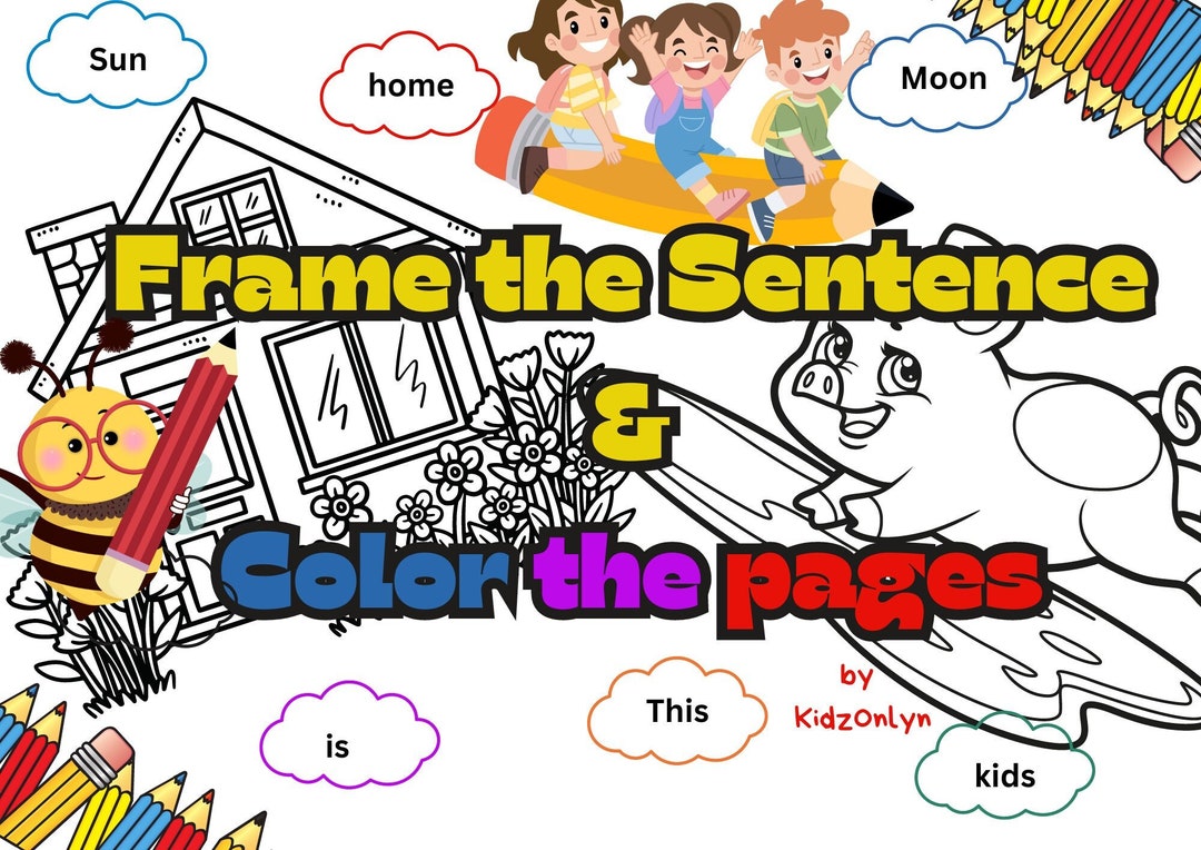 Printable Sentence Building Worksheets for Kids, English Language ...