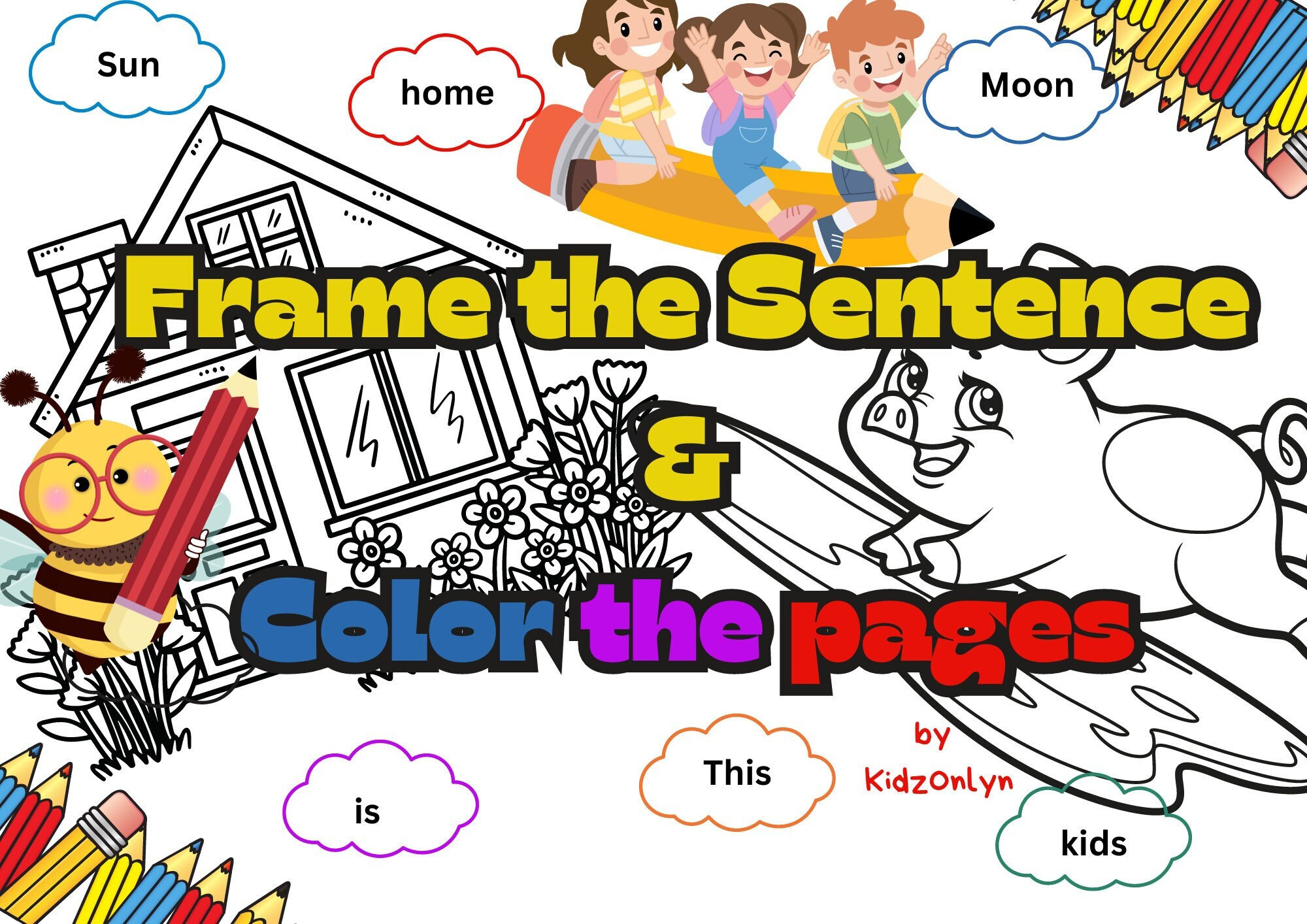 Printable Sentence Building Worksheets for Kids, English Language ...