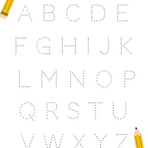 Alphabets and Numbers Tracing Worksheets,kids Workbook,handwriting ...