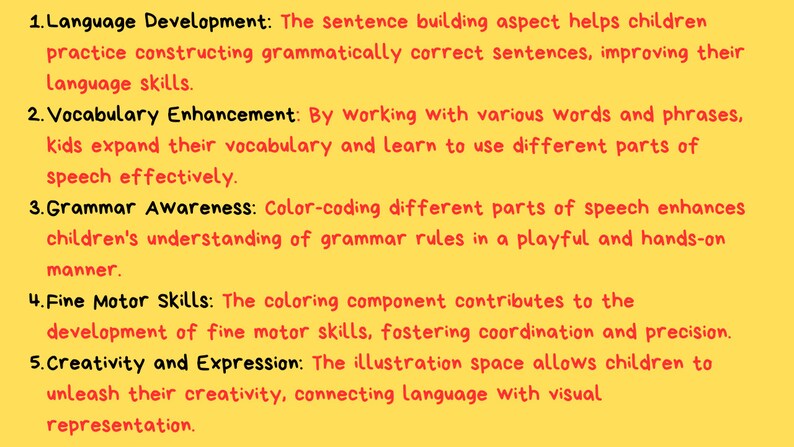 Printable Sentence Building Worksheets for Kids, English Language ...