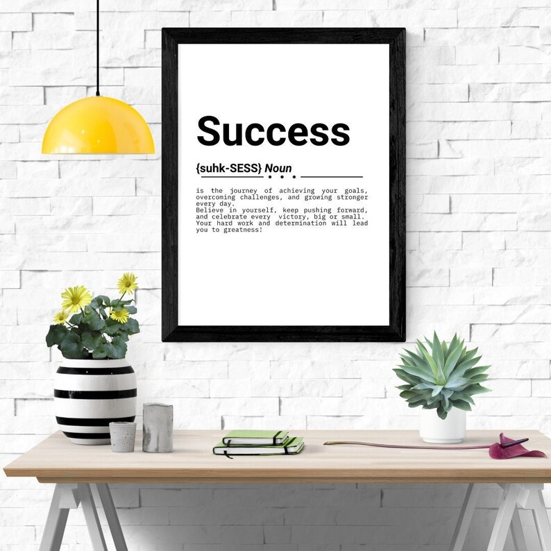 Success- Motivational Wall Art Poster,printable Poster, Poster for ...
