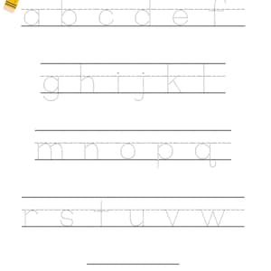 Alphabets and Numbers Tracing Worksheets,kids Workbook,handwriting ...