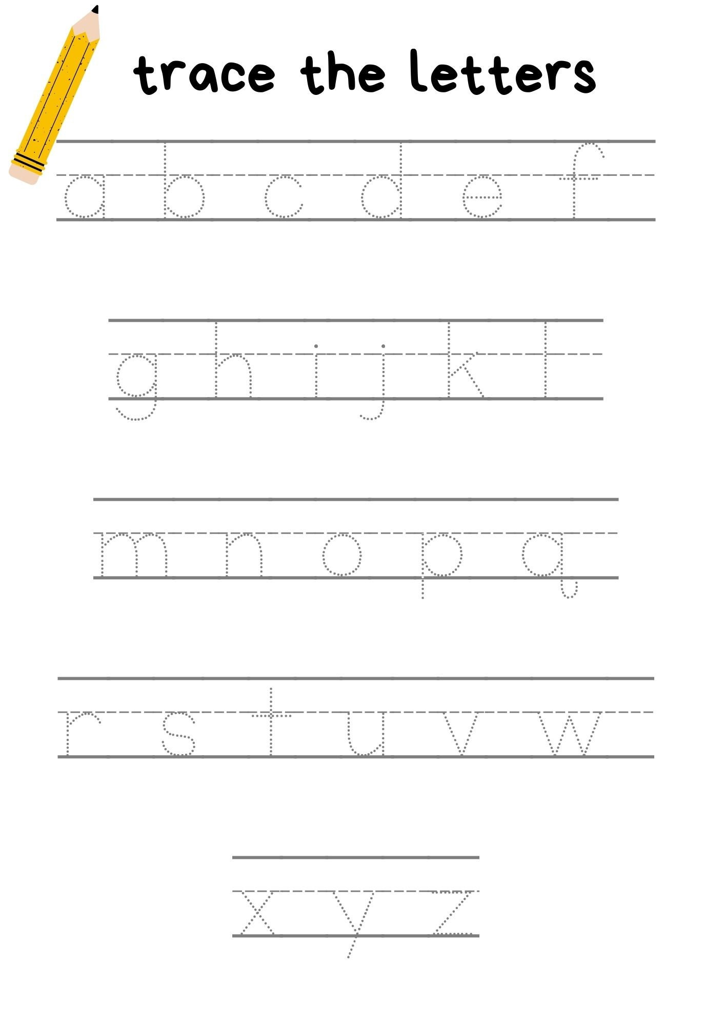 Alphabets and Numbers Tracing Worksheets,kids Workbook,handwriting ...