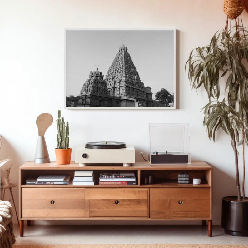 Printable Hindu Temple Poster, Digital, UNESCO Heritage Site,tanjore ...