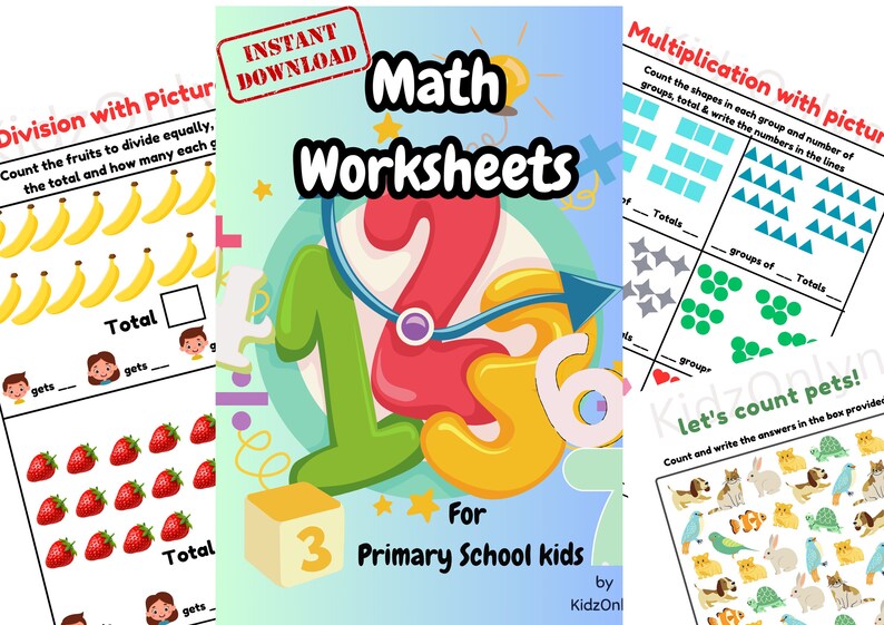 Printable Math Worksheets for Kids Fun and Educational Addition ...