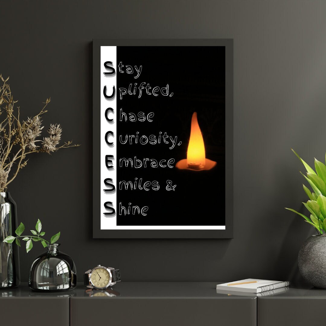 Success Poster, Success Wall Art, Motivational Poster, Printable Poster ...