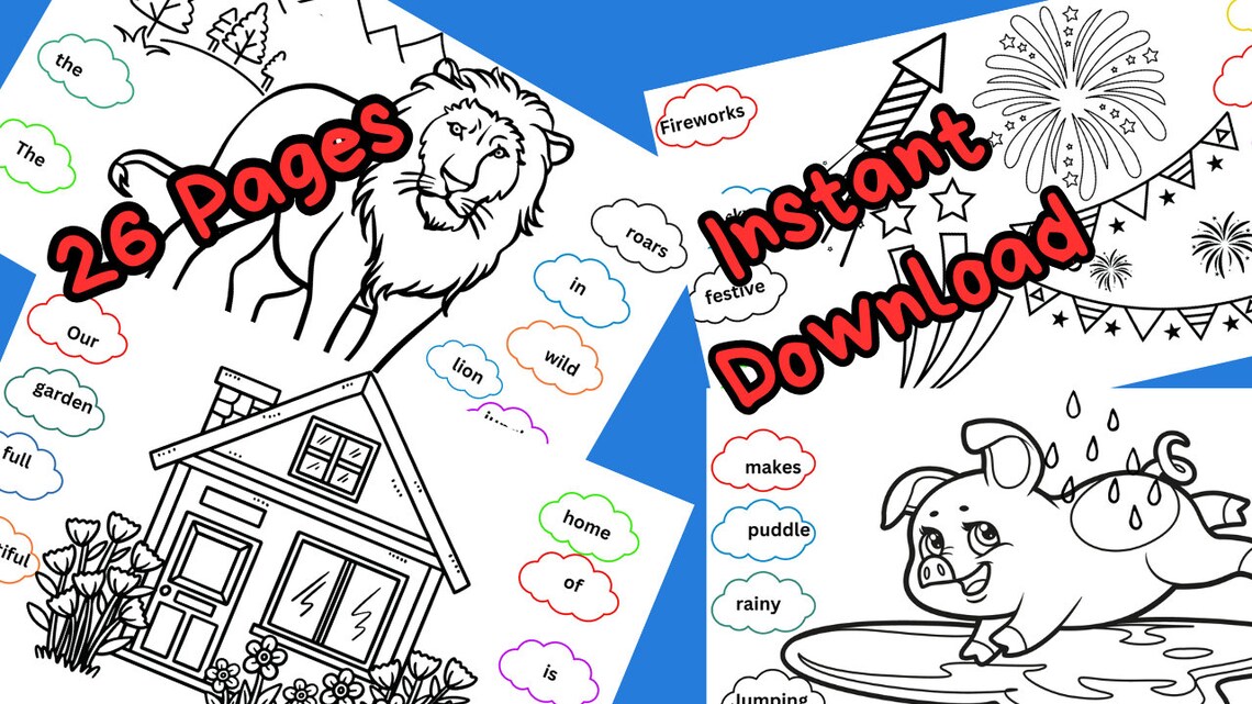 Printable Sentence Building Worksheets for Kids, English Language ...