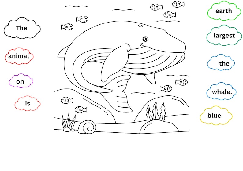 Printable Sentence Building Worksheets for Kids, English Language ...