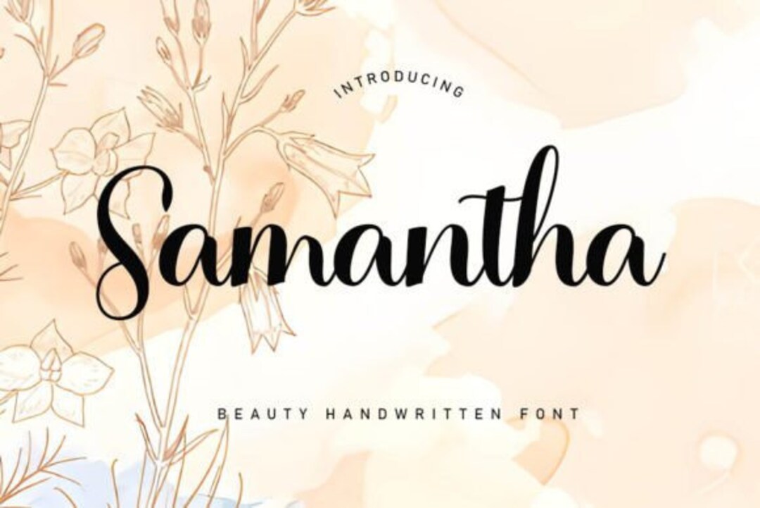 Samantha Font, Graffiti Font, Handwritten Font, Wedding Font, Signature ...