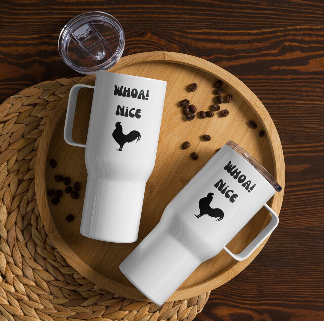 Whoa Nice cock Tumbler Funny Art on Water Bottle Nice - Etsy