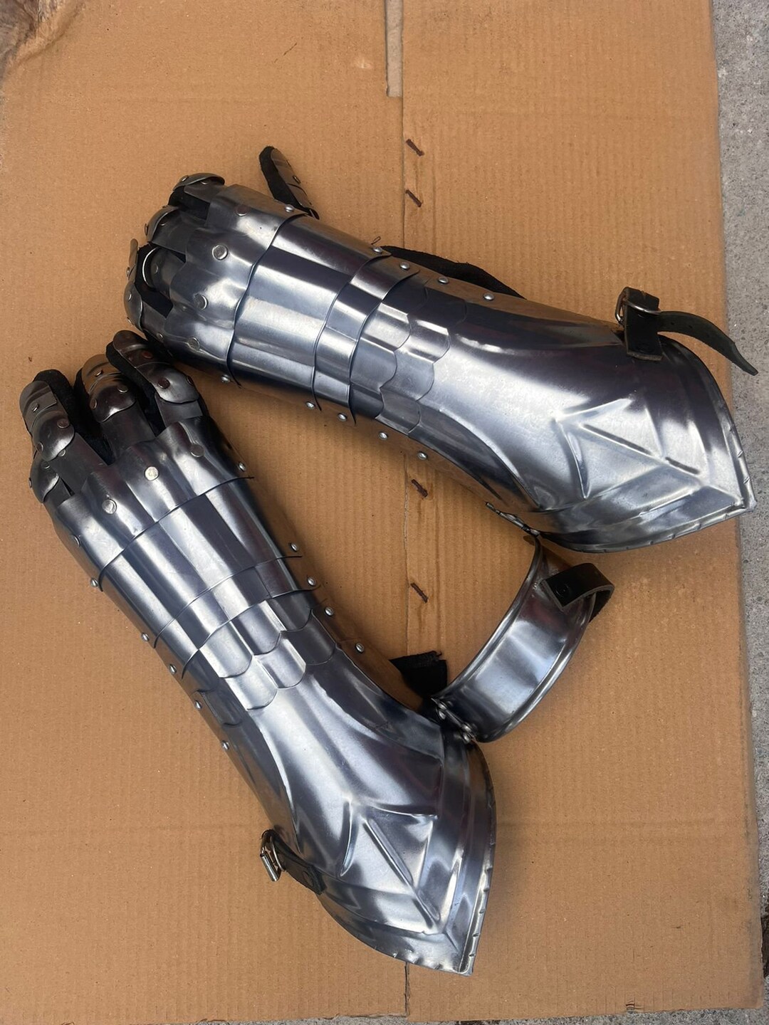 Steel Armour Hand-forged Gauntlets Armour Gloves Set Armor - Etsy