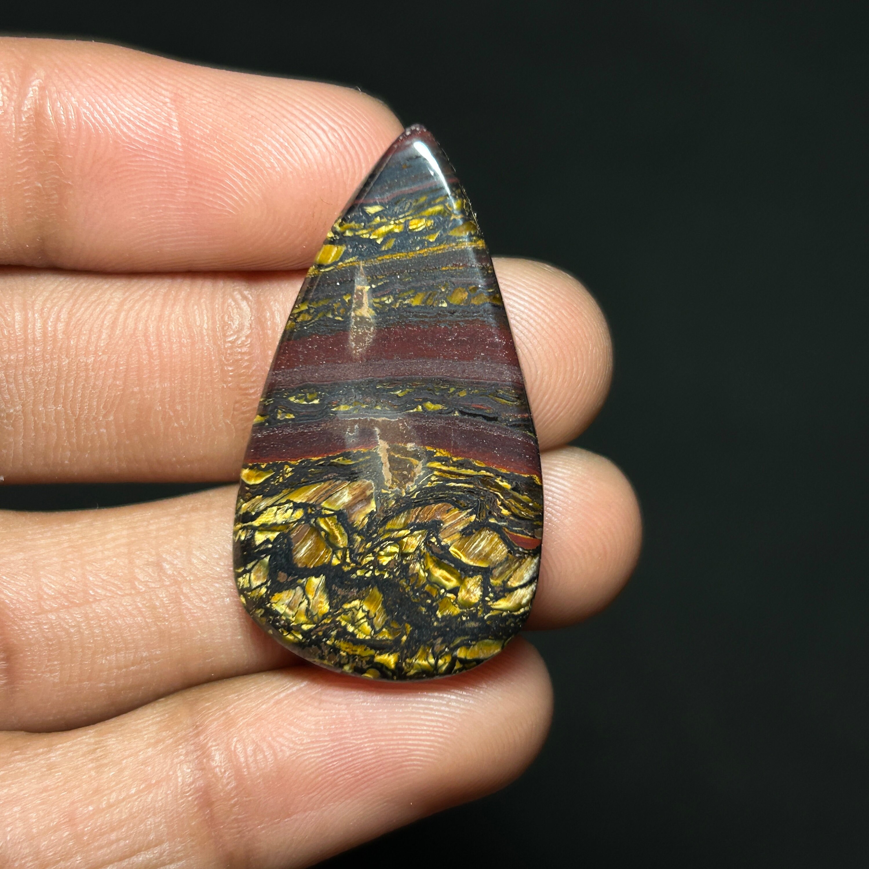 100% Natural Iron Tiger Cabochon, Iron Tiger Gemstone ,iron Tiger Loose ...