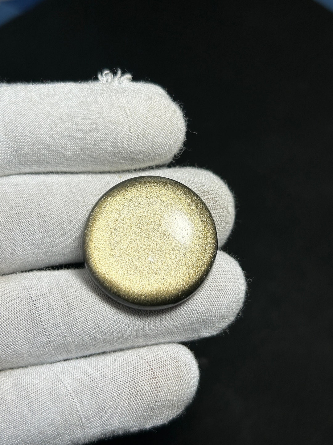 Natural Golden Sheen Obsidian Cabochon Golden Sheen Obsidian Loose ...