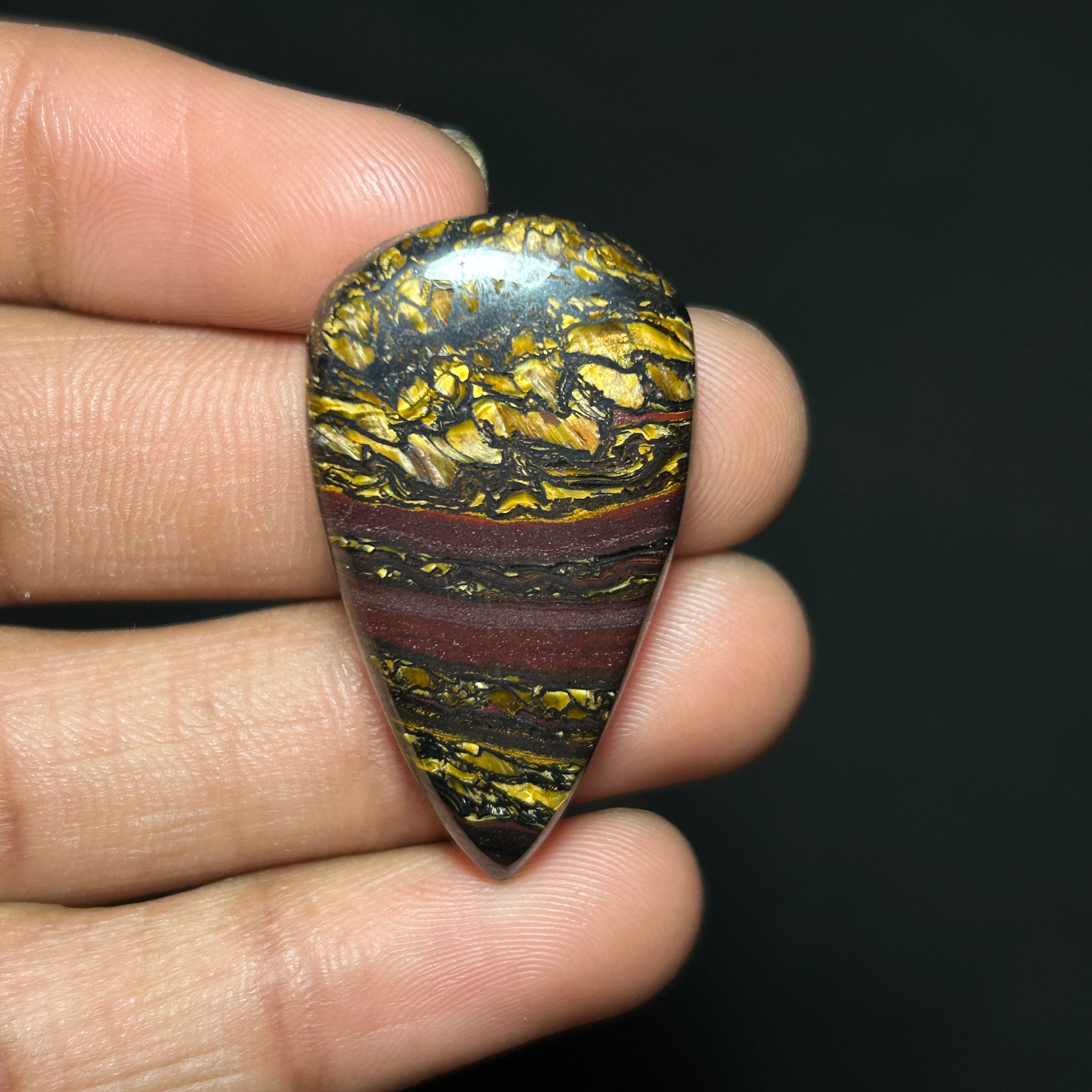 100% Natural Iron Tiger Cabochon, Iron Tiger Gemstone ,iron Tiger Loose ...