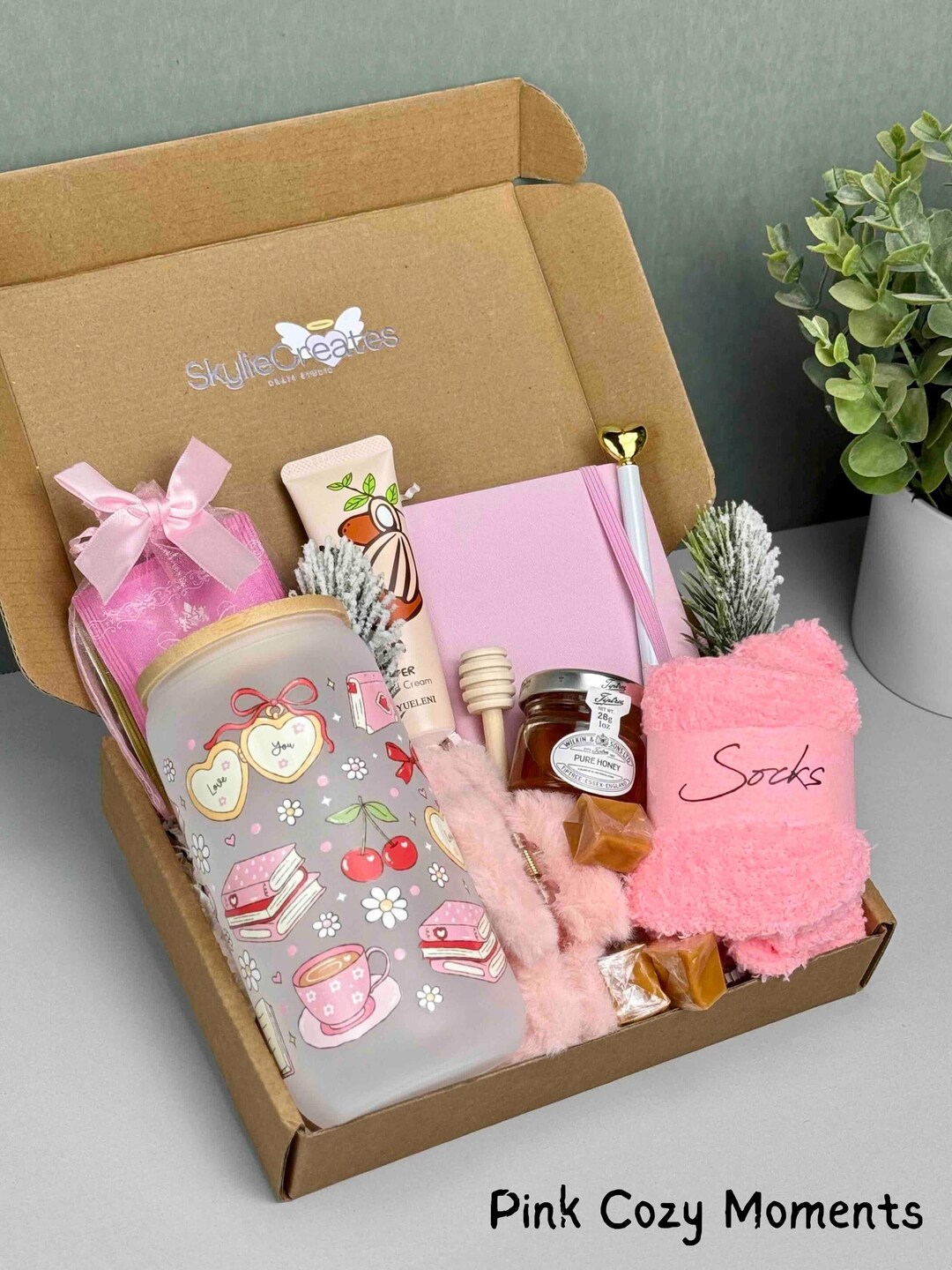 Cozy Hygge Gift Box for Her, Self Care Relaxation Package, Birthday ...