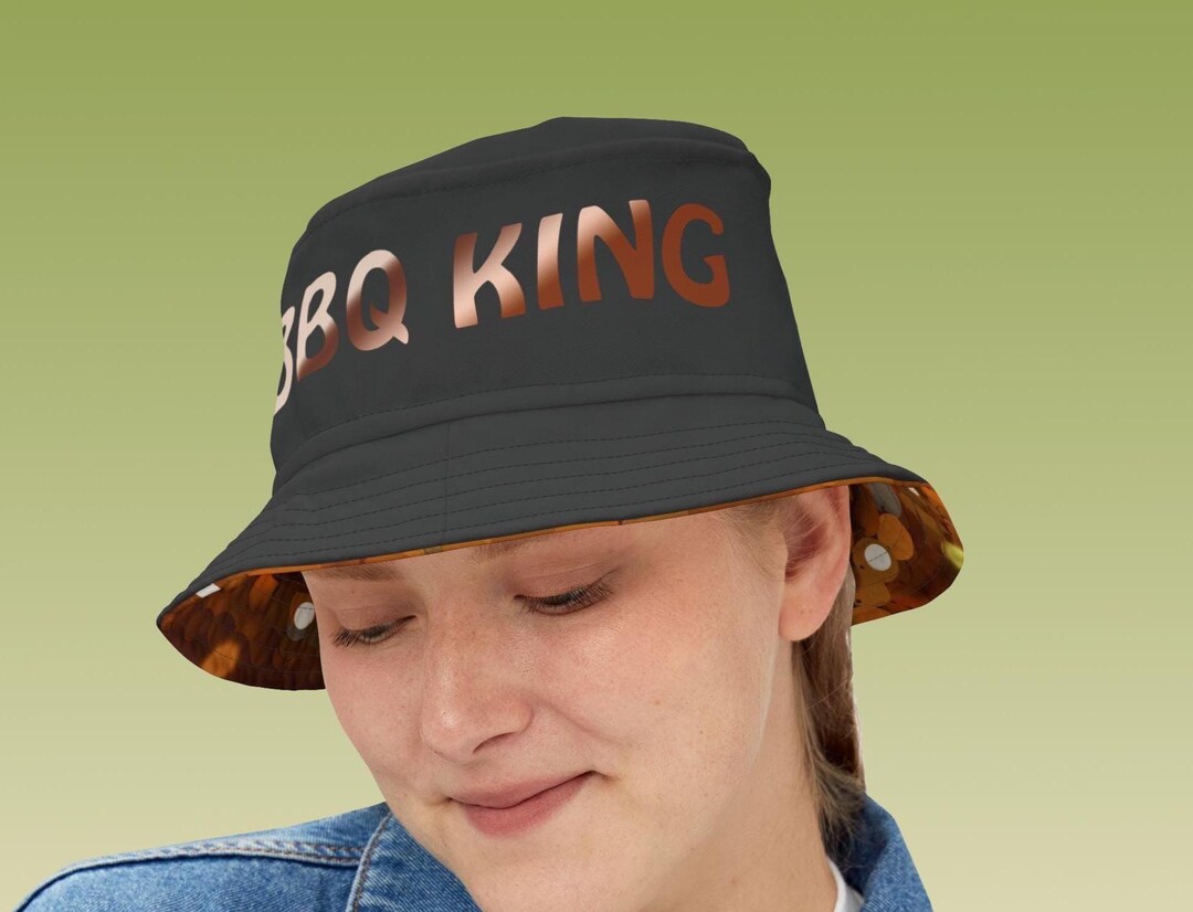 BBQ King Bucket Hat: Stylish Grilling Accessories - Etsy