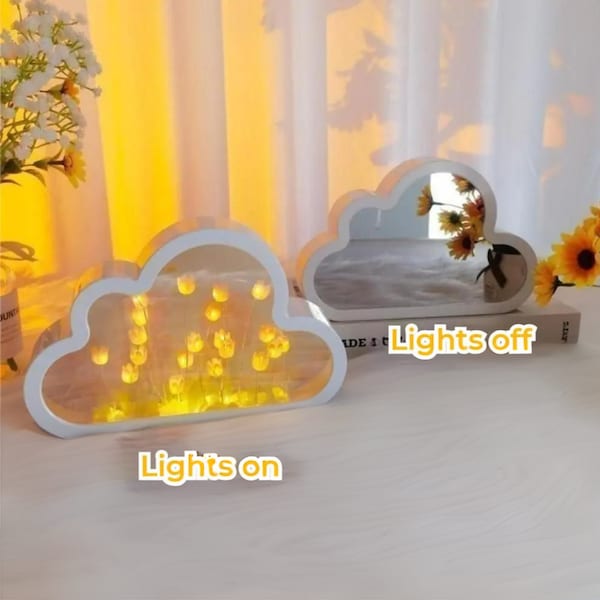 Tulip Cloud Mirror - Etsy