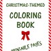 Christmas/holiday Themed Printable Coloring Book Pages for Kids, 20 ...