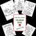 Christmas/holiday Themed Printable Coloring Book Pages for Kids, 20 ...