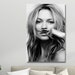 Kate Moss 'mustache' Poster: Black and White Fashion Art Print - Etsy UK