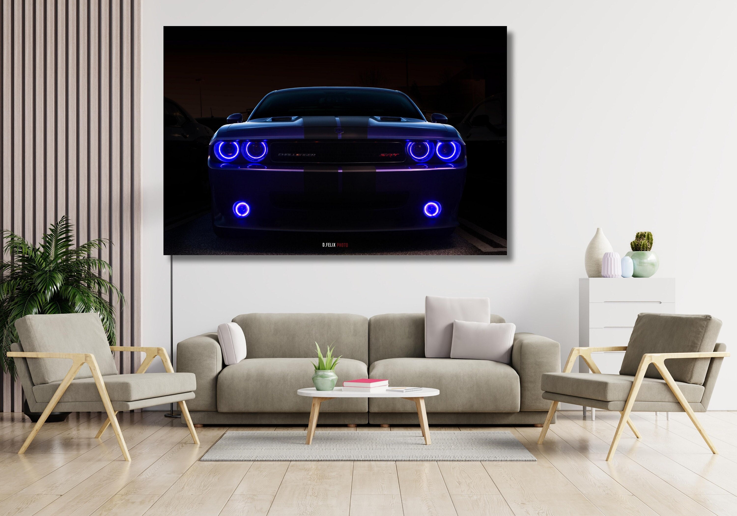 Dodge Challenger SRT Hellcat, Challenger Poster, Supercar Wall Art, Car ...