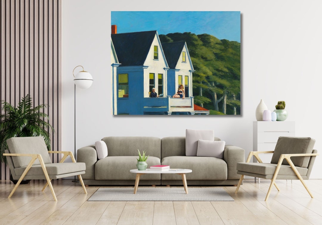 Edward Hopper WALL Art,edward Hopper Reproduction Canvas Wall Art Print ...