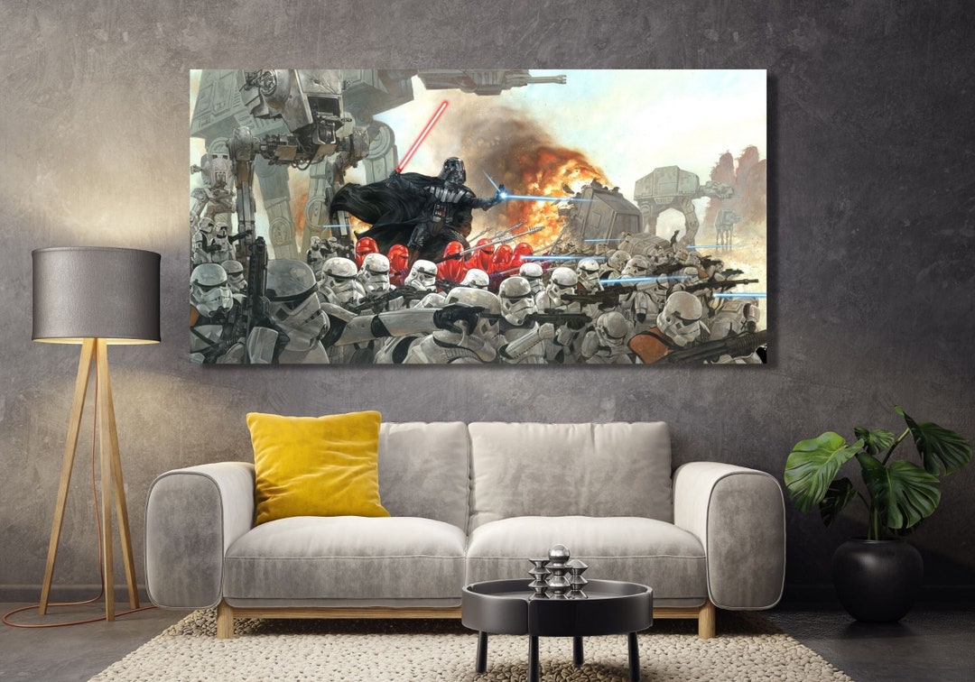 Darth Vader Wall Art, Canvas Poster, Art Print ,starwars Poster,luke ...