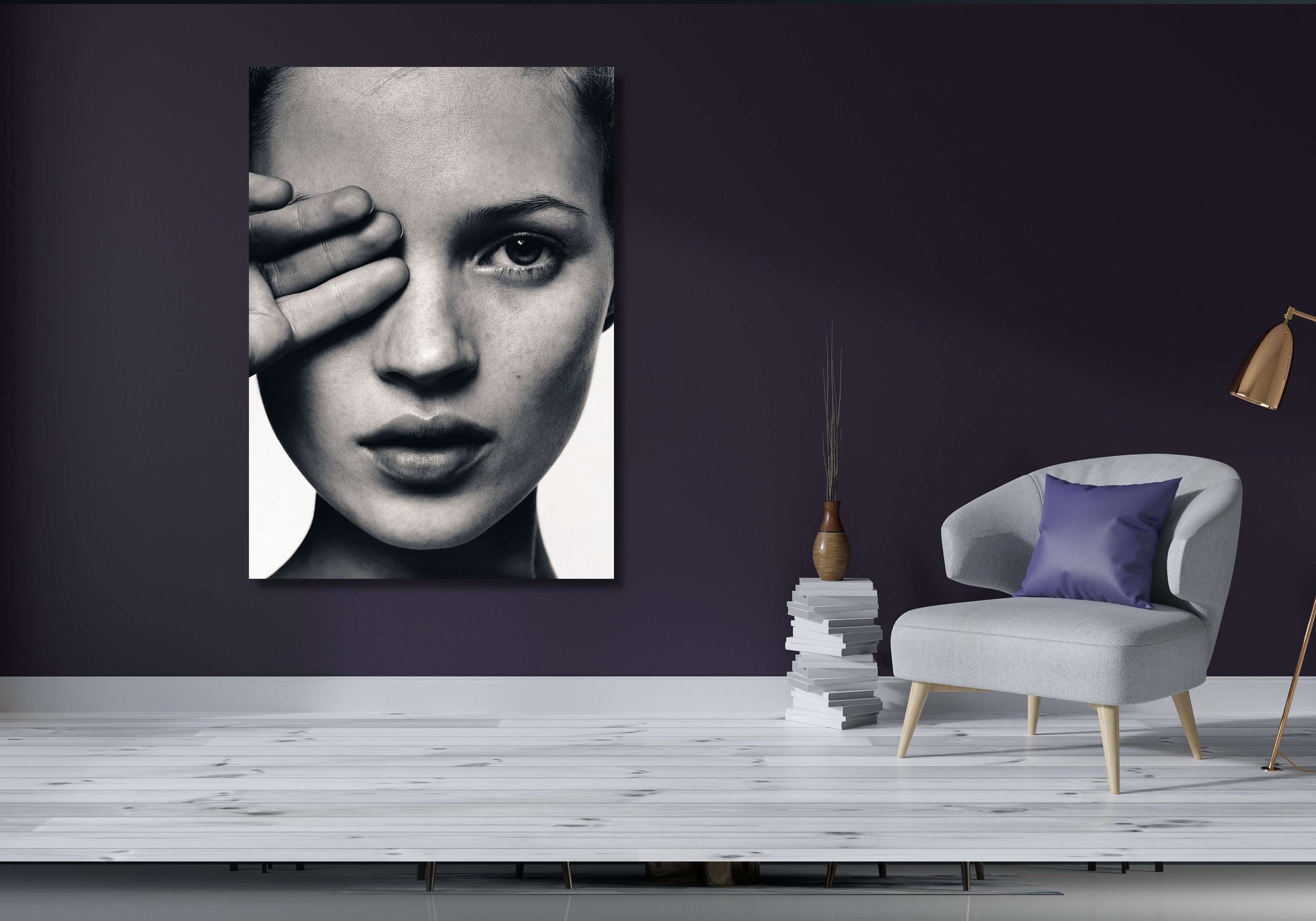 Kate Moss Ready to Hang Posterkate Moss Poster Fashion Print - Etsy