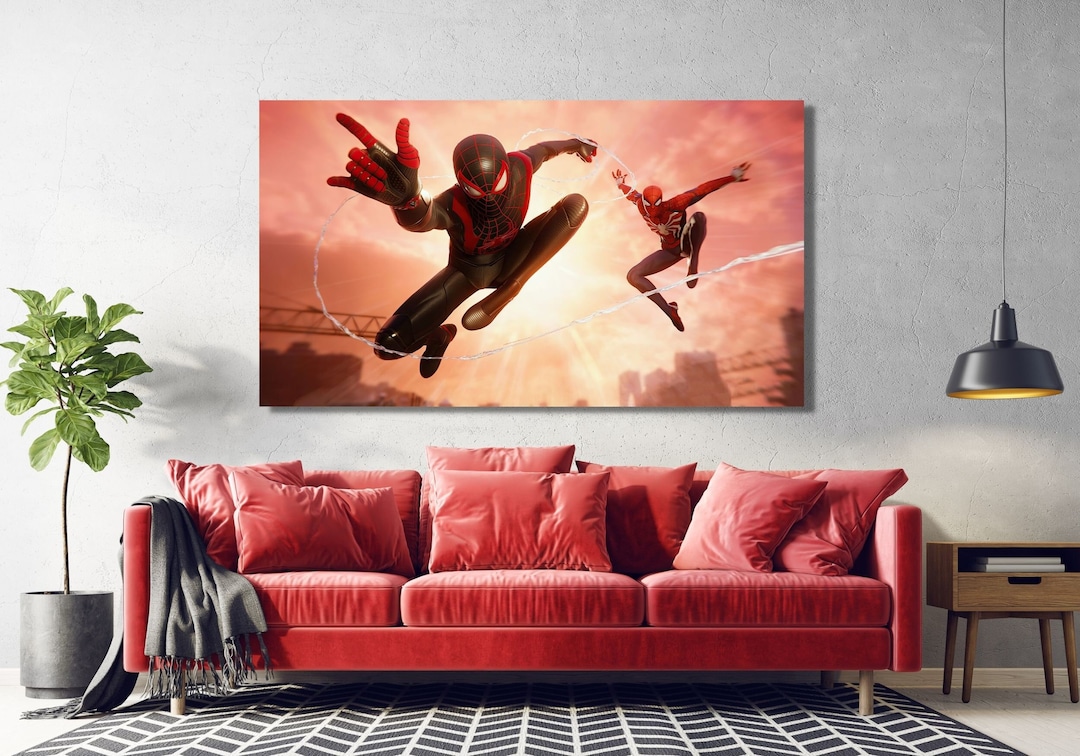 Spider-man Into the Spider-verse WALL ART, Into the Spider-verse Movie ...