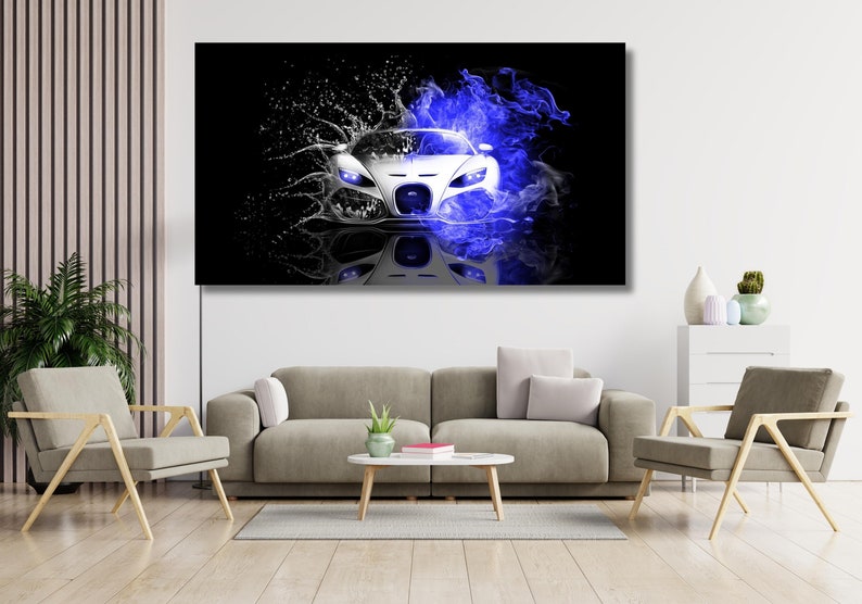 Porsche WALL ART, Porsche Art Wall Art, Living Room Decor, Porsche ...