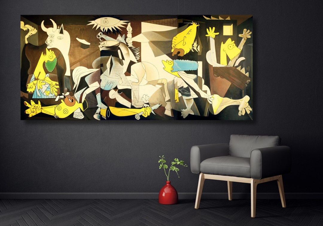 Guernica WALL ART, Pablo Picasso Guernica Painting Print, Guernica Wall ...