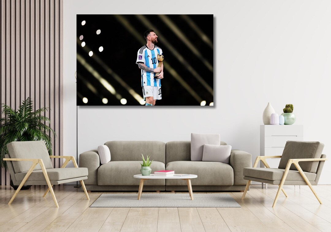 Lionel Messi WALL Art,messi Canvas Wall Art, Legend Football Player ...