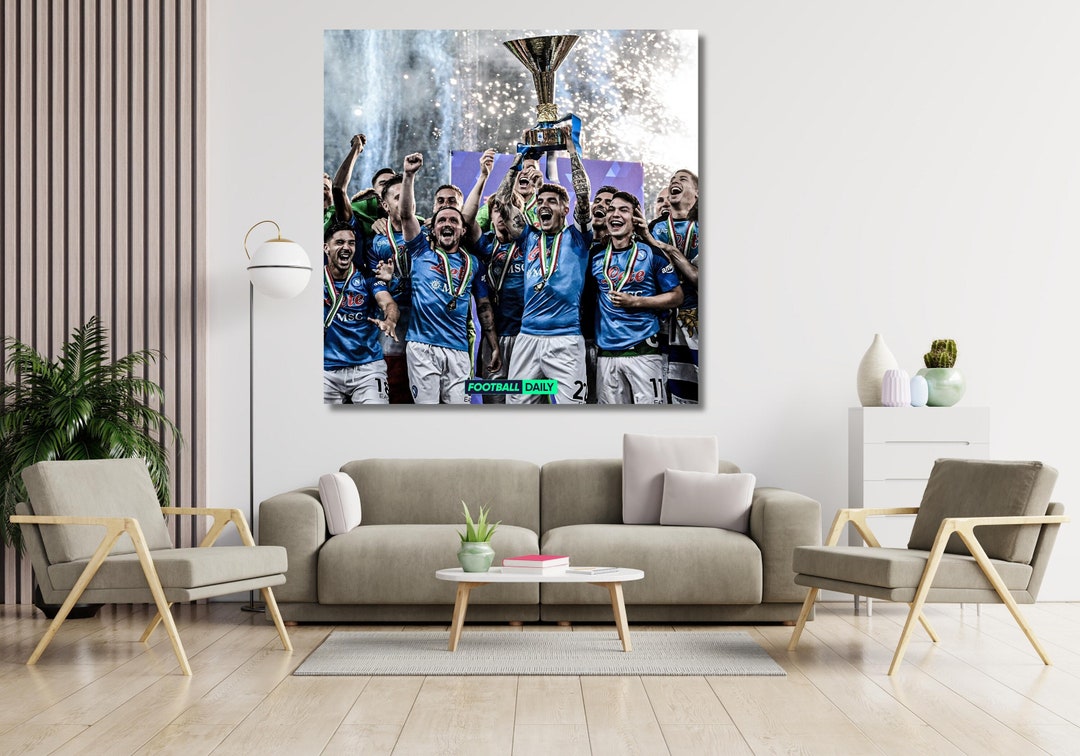 SSC Napoli Poster,serie A 2023 Champion Napoli Team Ready to Hang ...