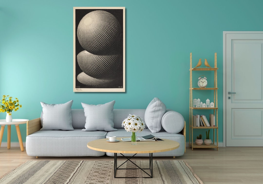 Three Spheres 1945 by M.C. Escher Ready to Hang Canvas Print, Maurits ...