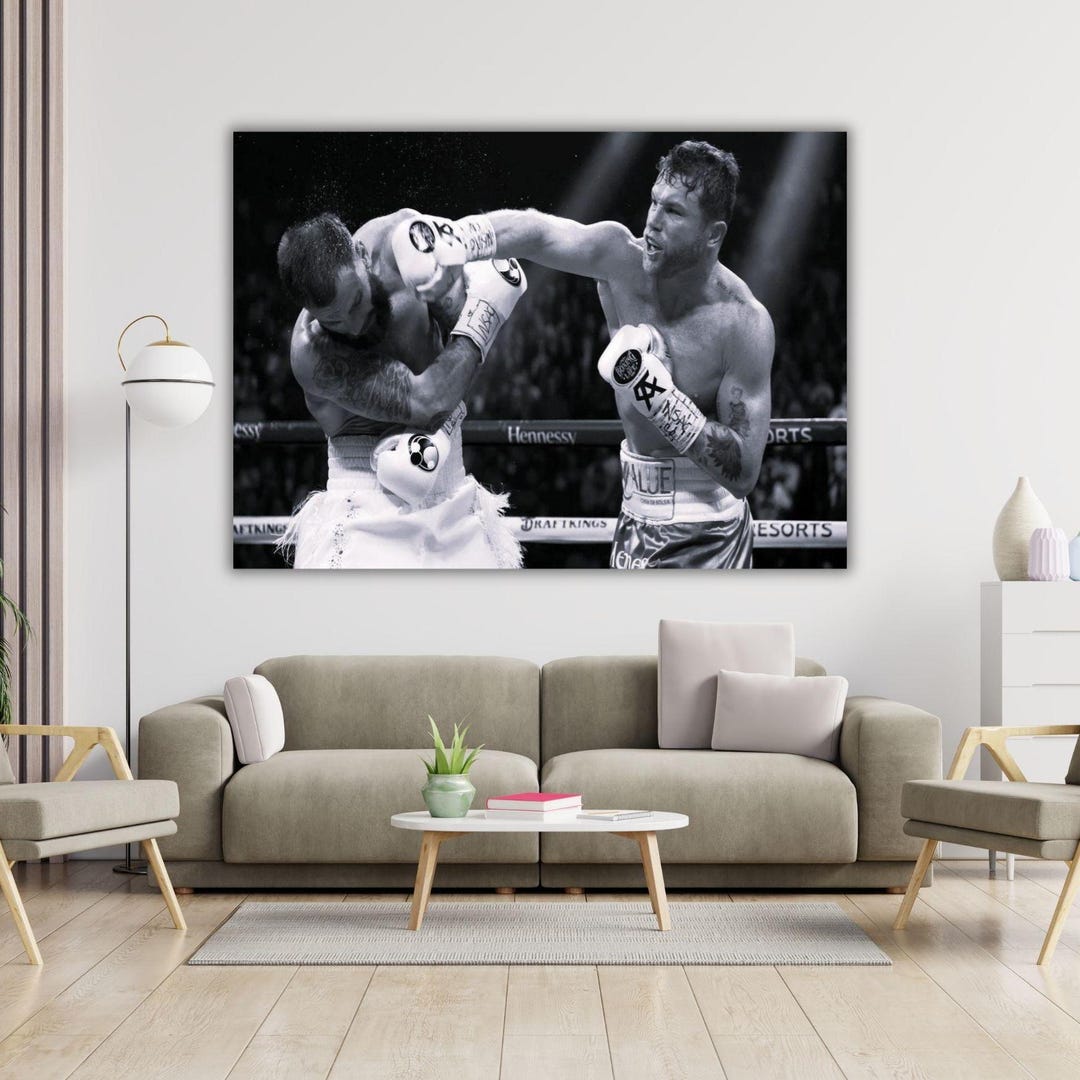 Saul Canelo Alvarez Vs Caleb Plant WALL ART, Middleweight World ...