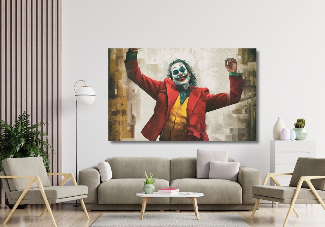 Joker Art,joker Poster,comic Print,joker Painting Joker Canvas Print ...