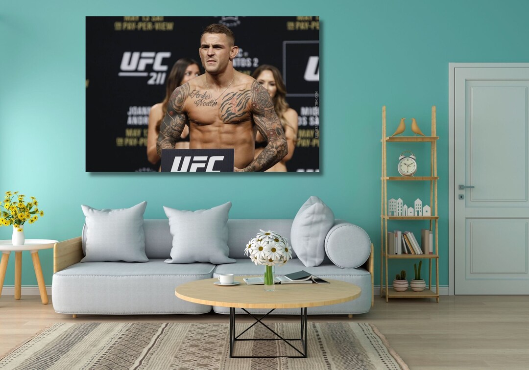 Justin Gaethje Knockout Wall Art Poster Print BMF Title KO Over Dustin ...