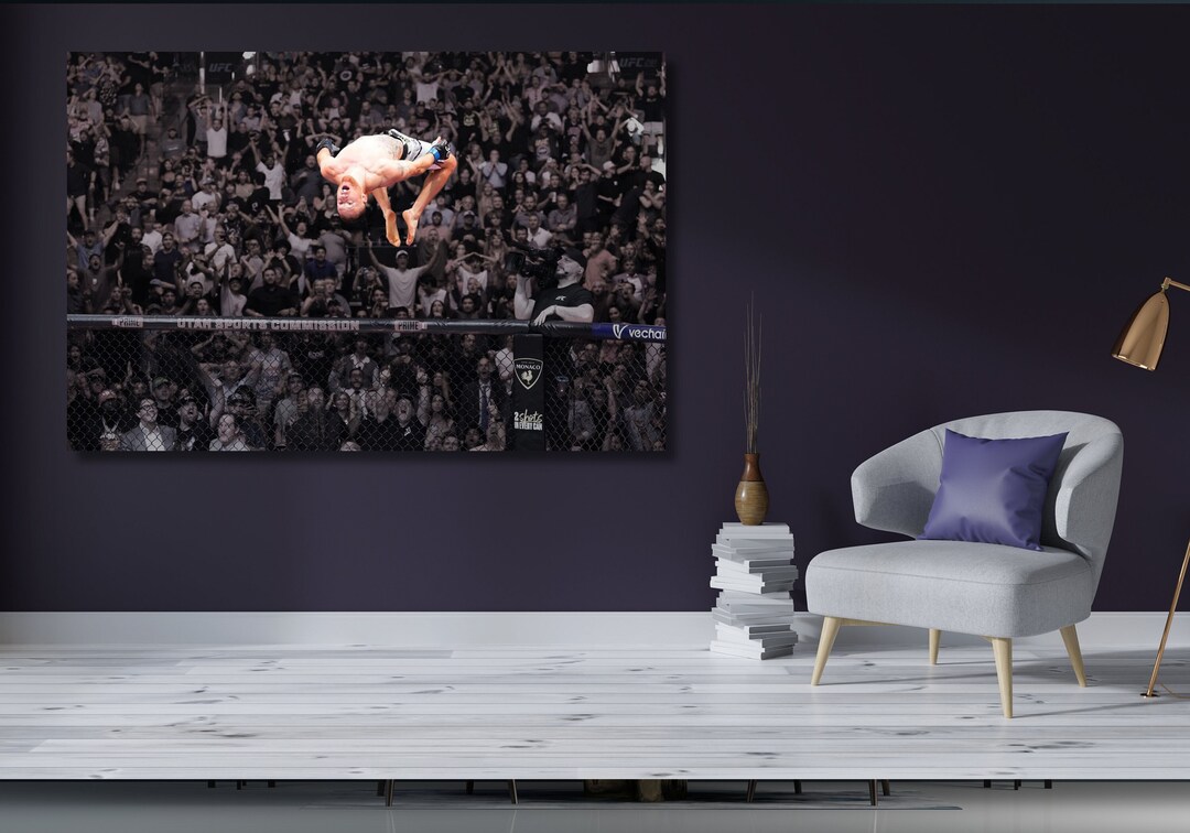 Justin Gaethje Knockout Poster Wall Art , Poster Print BMF Title KO ...