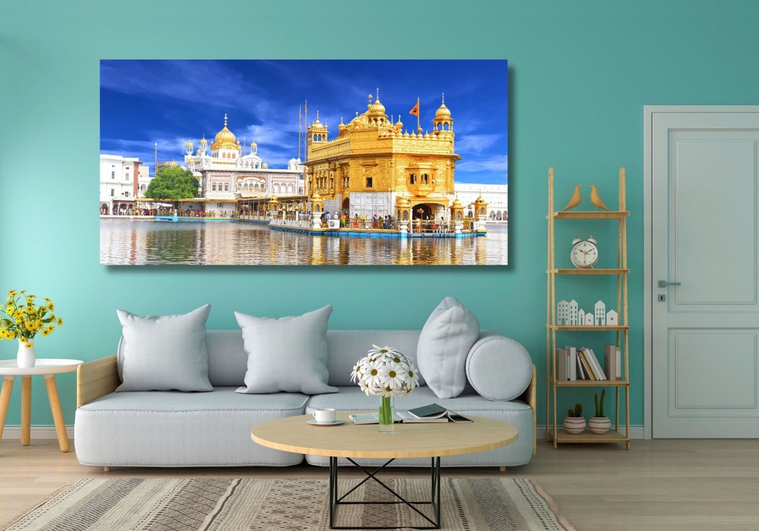 Golden Temple Harmandir Sahib WALL ART, Indian Canvas Art, Religious ...