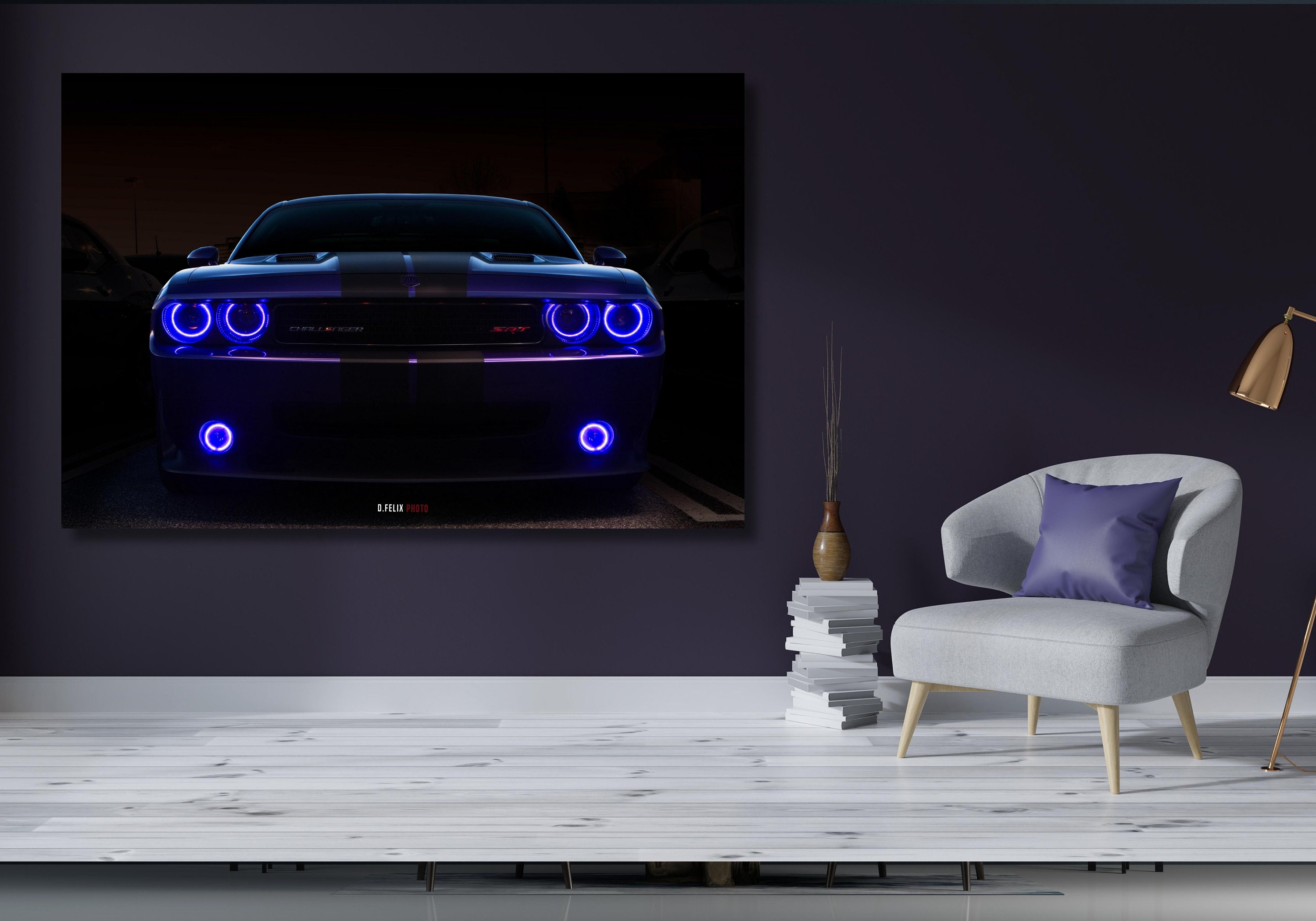 Dodge Challenger SRT Hellcat, Challenger Poster, Supercar Wall Art, Car ...