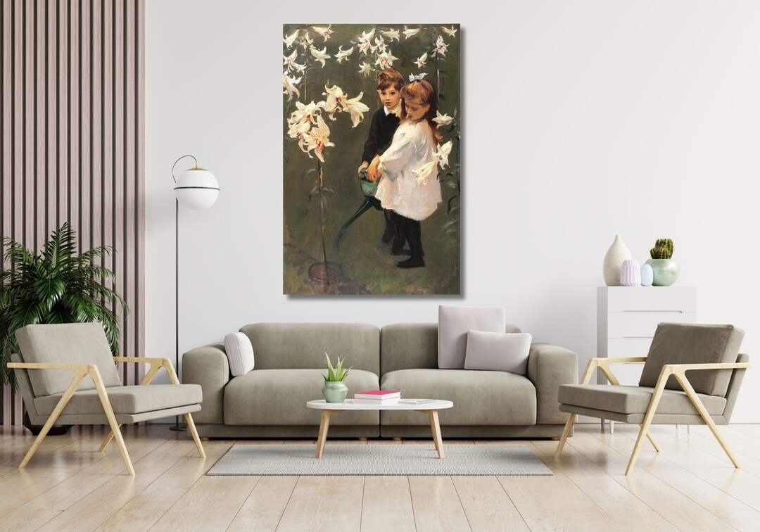 Garden Study of the Vickers Children by John Singer Sargent Canvas ...