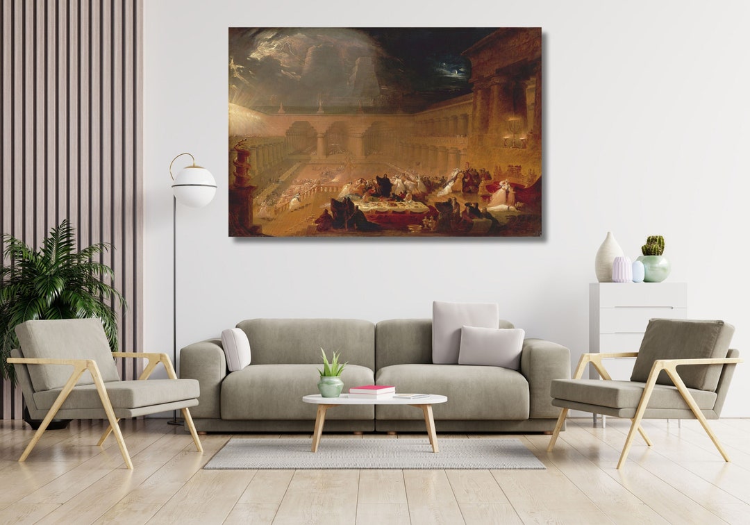 John Martin Painting,john Martin Artworks Poster,john Martin Canvas ...