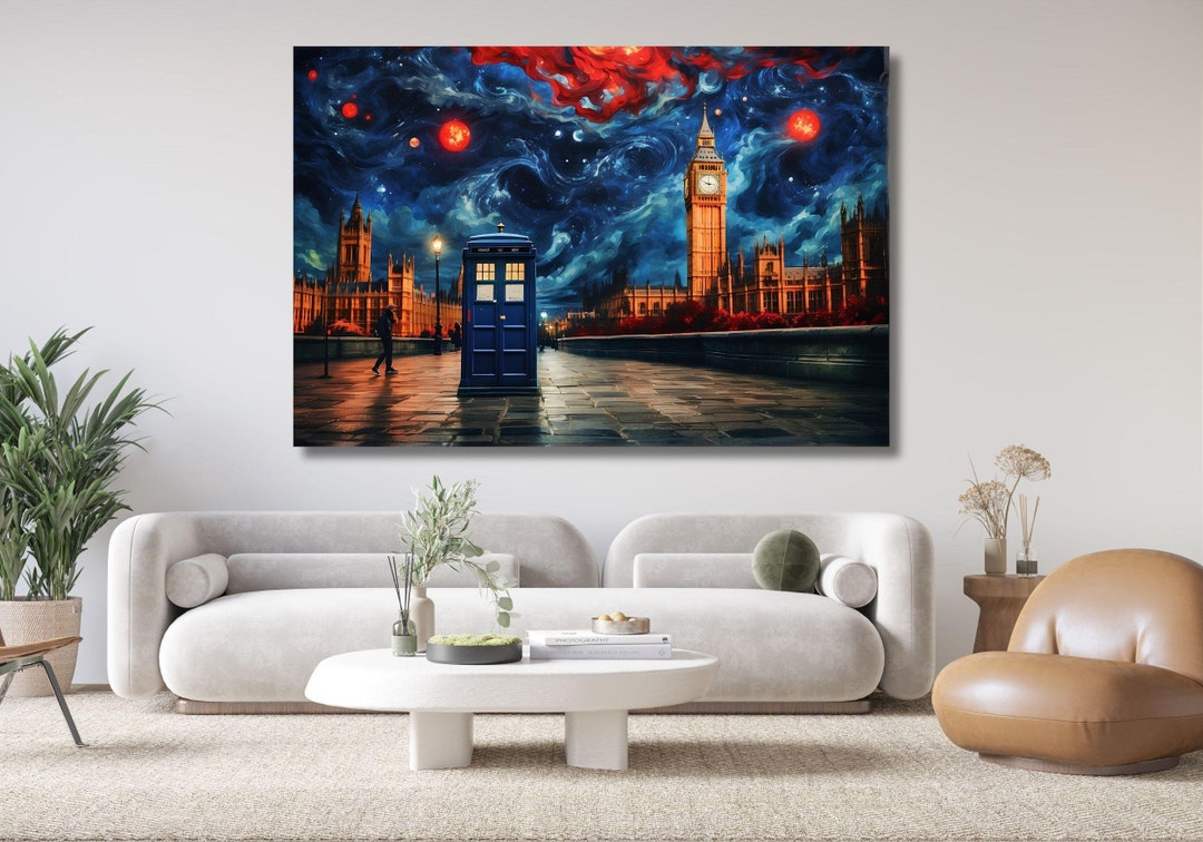 Doctor Who Tardis Box Print,doctor Who Tardis Canvas Wall Art, Jackson ...
