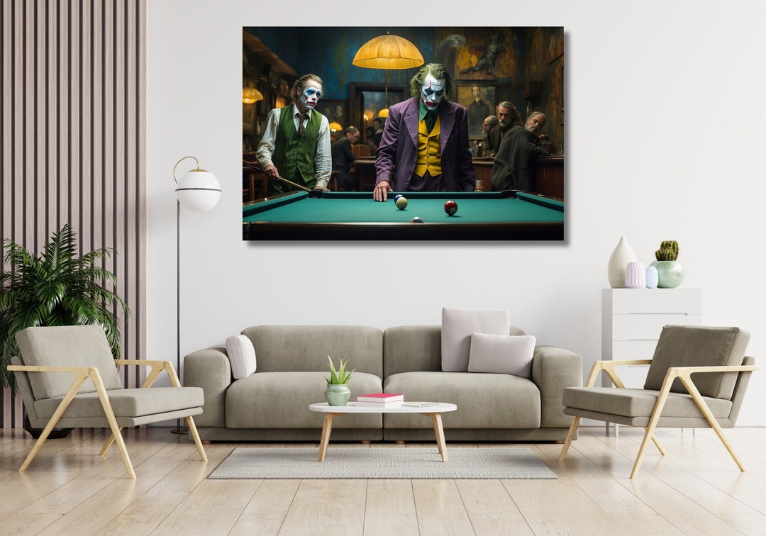 All Jokers Playing Poker WALL ART Canvas Extra Large Wall Art Dinning ...